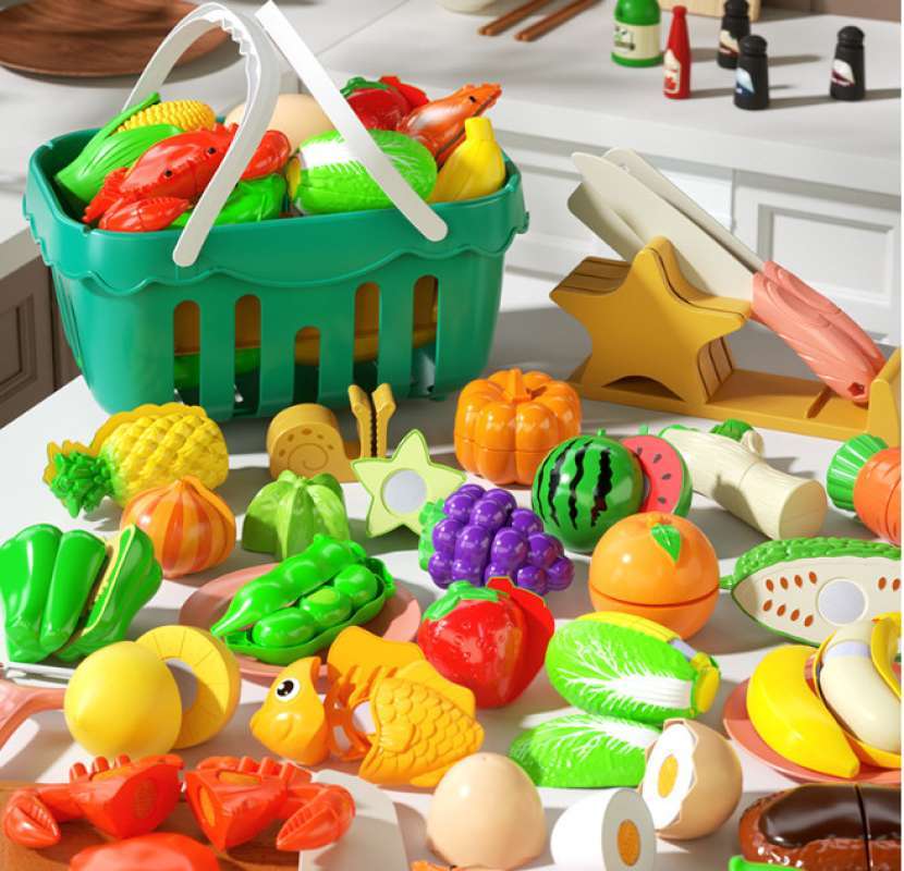 Jual Yelloo!! Set Mainan Dapur Potong Sayur Buah Masak Edukasi Sosial ...