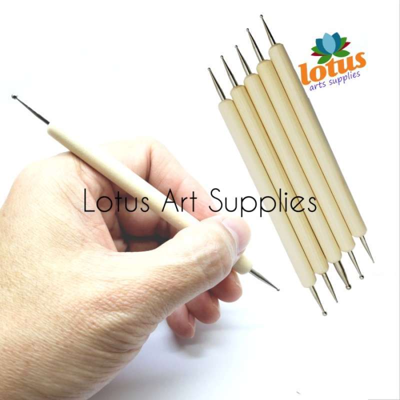 Jual Indentation Pottery Clay Pen / Alat Indent / Ball Stylus Set 4 Di ...