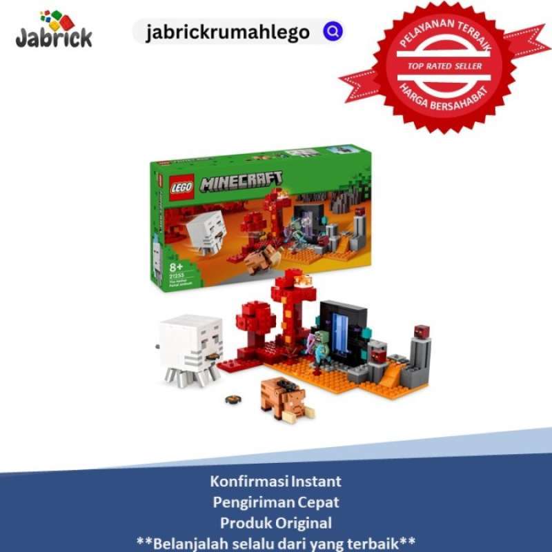 Jual Lego 21255 Minecraft The Nether Portal Ambush Adventure Sets Di ...