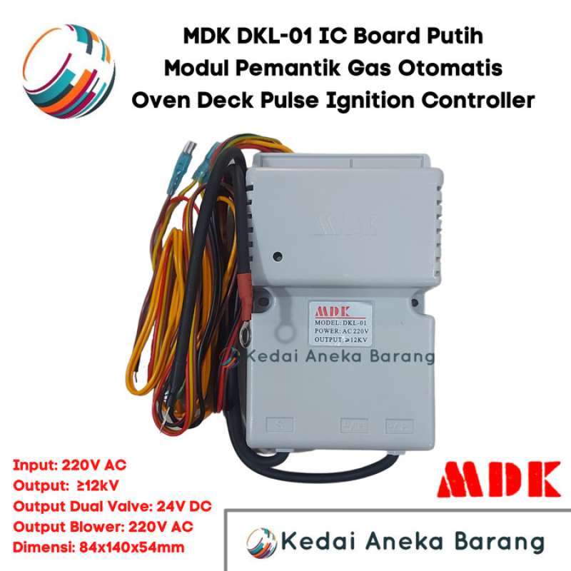 Jual Modul Pemantik Gas Oven Deck Controller Ic Board Mdk Dkl-01 Putih Di Seller Velvet Store ...