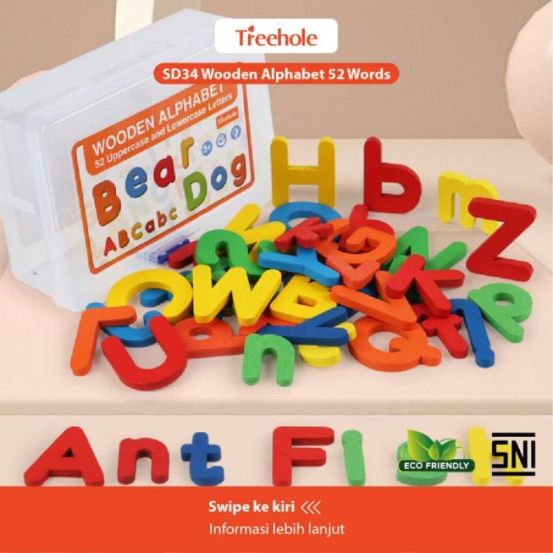 Jual Mainan Edukasi Anak Puzzle Kayu Abjad Alfabet Abc Huruf Besar ...