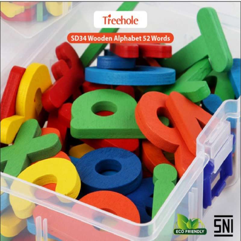 Jual Mainan Edukasi Anak Puzzle Kayu Abjad Alfabet Abc Huruf Besar ...