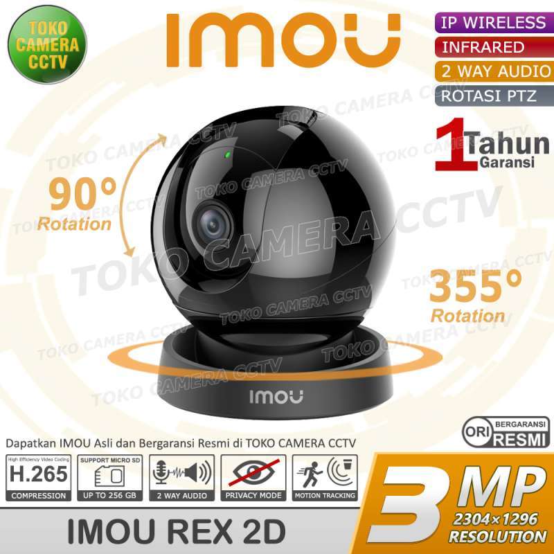 Jual Cctv Wifi Ptz Imou Rex 2d 3mp Kamera Cctv Pintar Bersuara Infrared ...