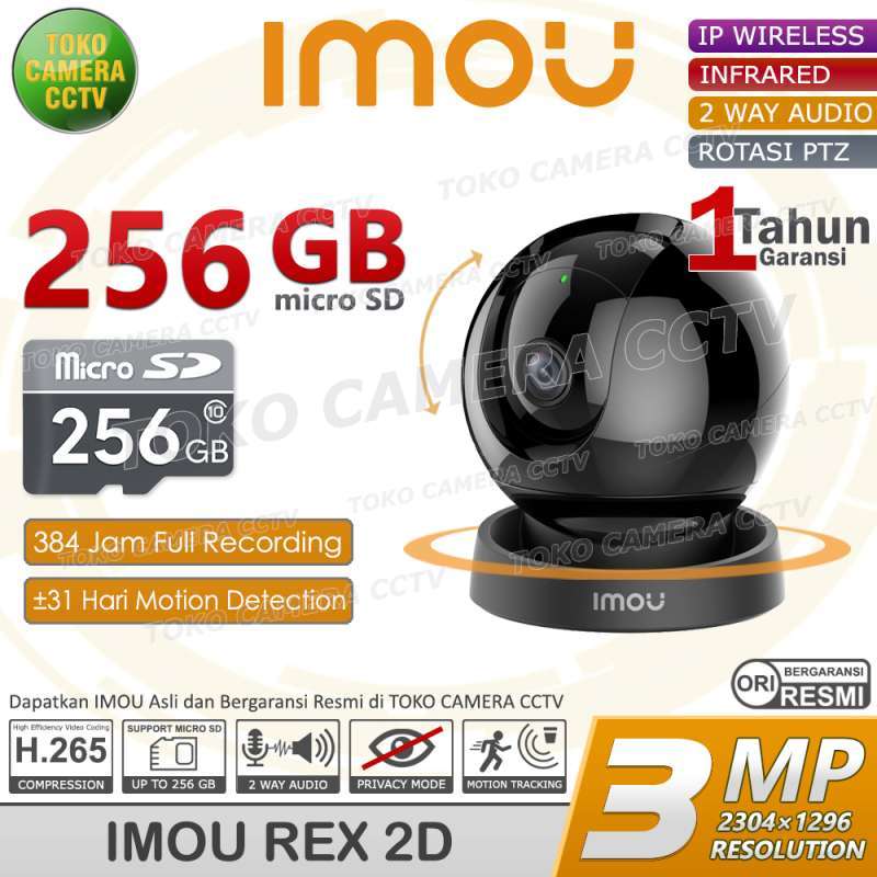 Jual Cctv Wifi Ptz Imou Rex 2d 3mp Kamera Cctv Pintar Bersuara Infrared ...
