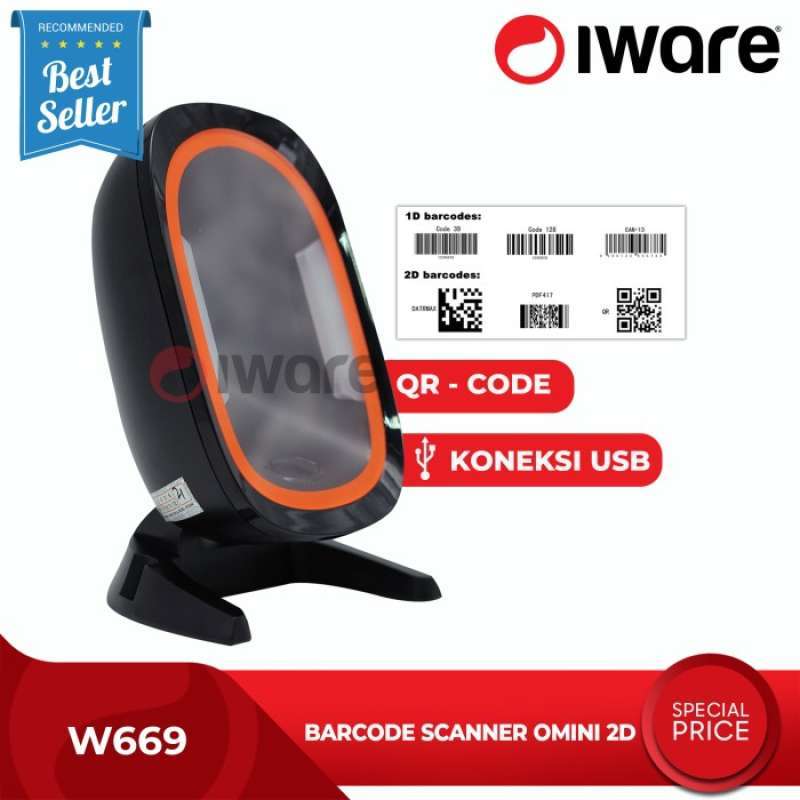 Promo 100% Produk Ori Omni Directional 2d Iware 669 Laser Barcode ...