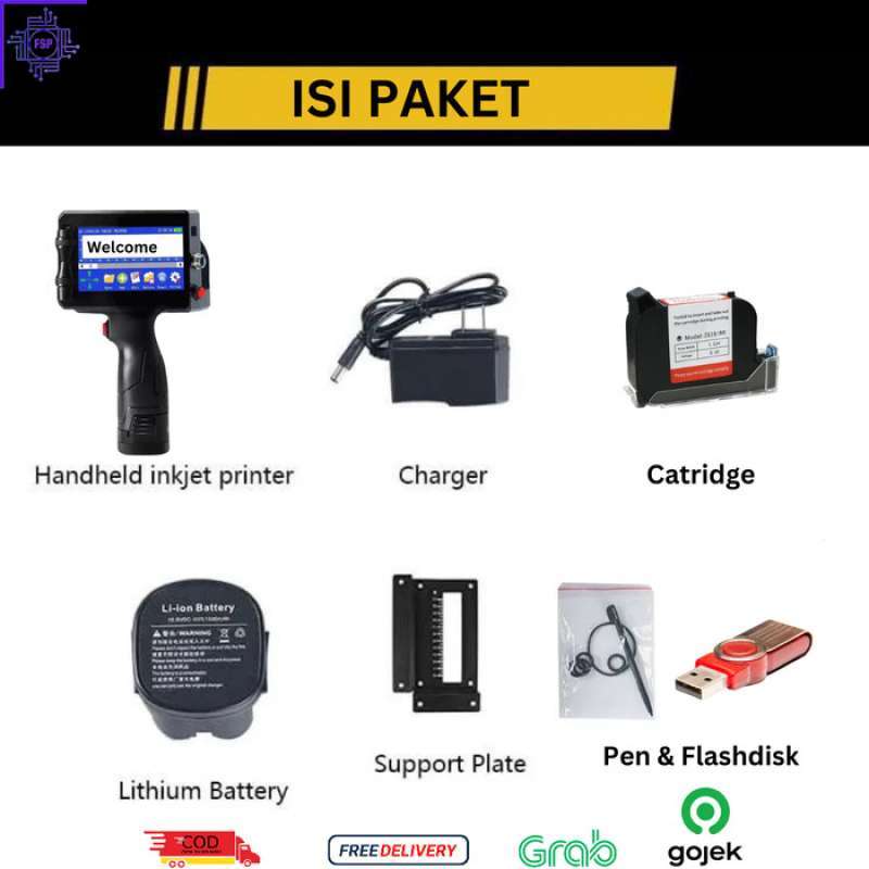 Promo 100% Produk Ori Handheld Printer Incode Pt-3000 Inkjet Expired ...