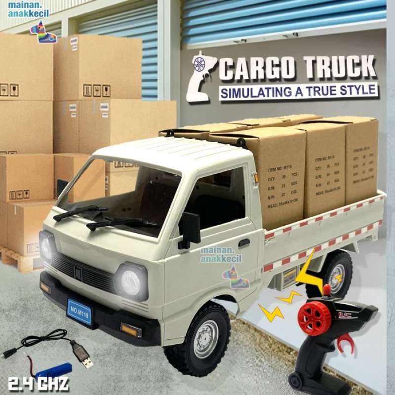 Jual Mainan Remote Control Mobil Rc Pick Up Cargotruck Box Carry 1:16 ...