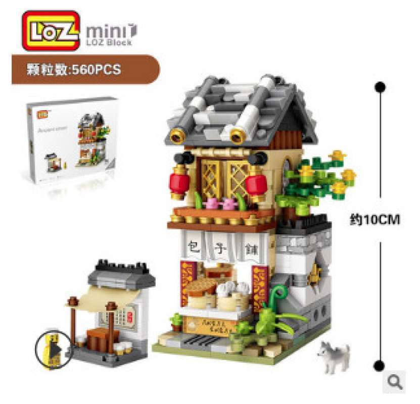 Jual China Old Classic Building Mini Block Mainan Balok 3d Loz - 1724 ...