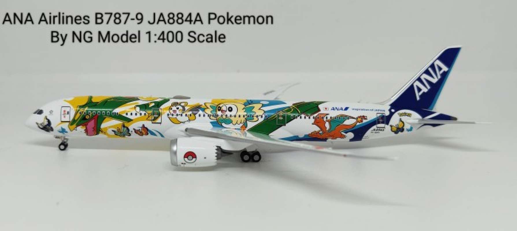 Jual Ana Airlines B787-9 Ja894a Pokemon By Ng Model 1:400 Scale Di ...