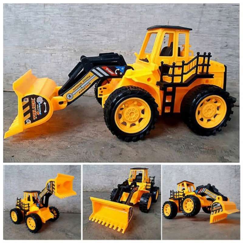 Jual Mainan Truk Buldoser Excavator 2in1 - Mobil Beko Buldozer Traktor ...