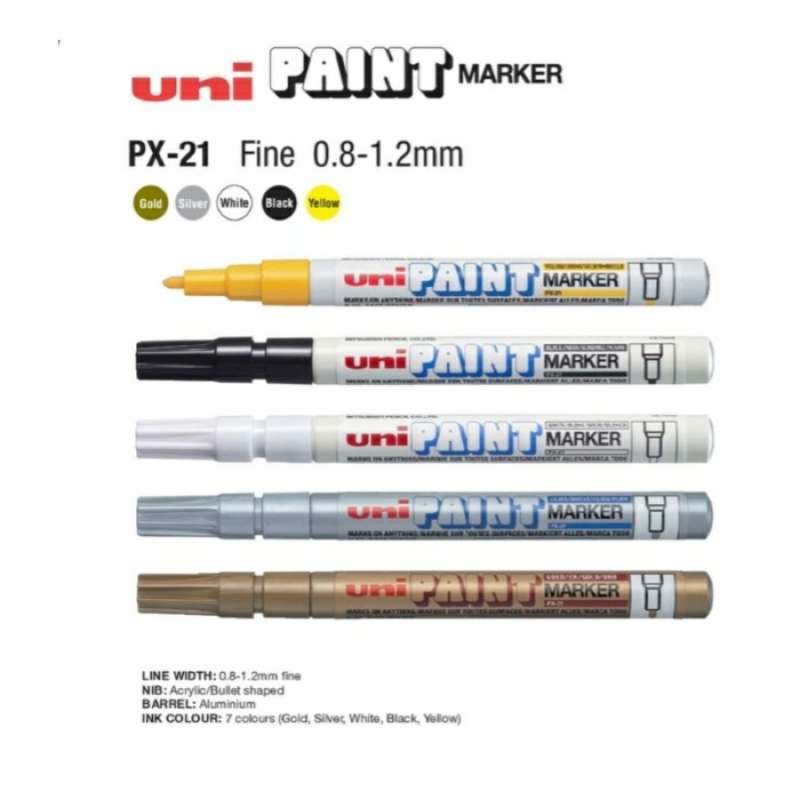 Jual Uni Paint Marker Px-21 Permanent - Biru Di Seller Velvet Store ...