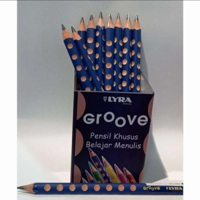 Jual Pencil Pensil Lyra Groove Jumbo B Belajar Menulis Triangular Dus ...