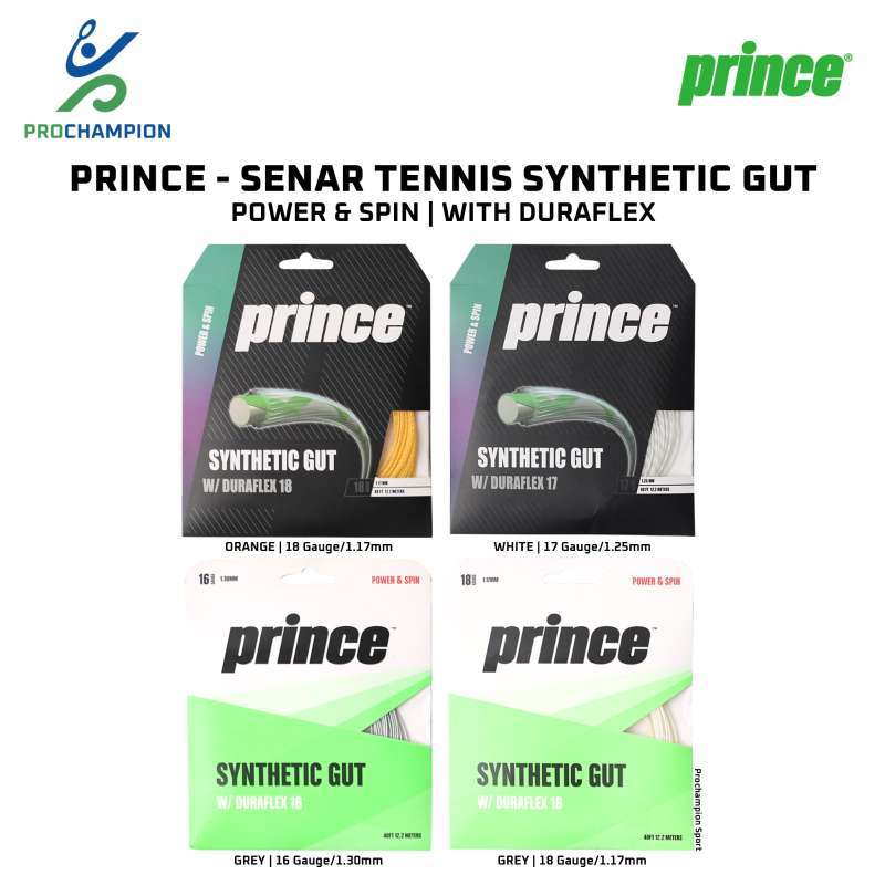 Jual New ! Senar Tenis Tennis Prince Synthetic Gut With Duraflex - 18 ...