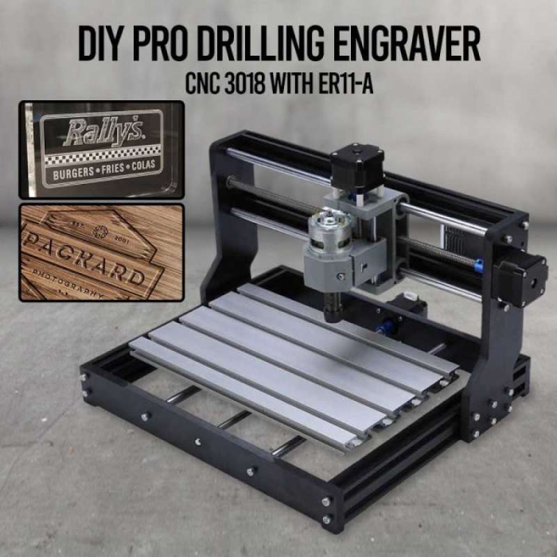 Jual Mesin Ukir Kayu Pcb Akrilik Drilling Engraver Cnc 3018 With Er11-a ...