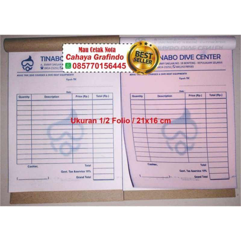 Jual Cetak Nota 2 Ply (paket 1 Kg) Di Seller Velvet Store - Cengkareng ...