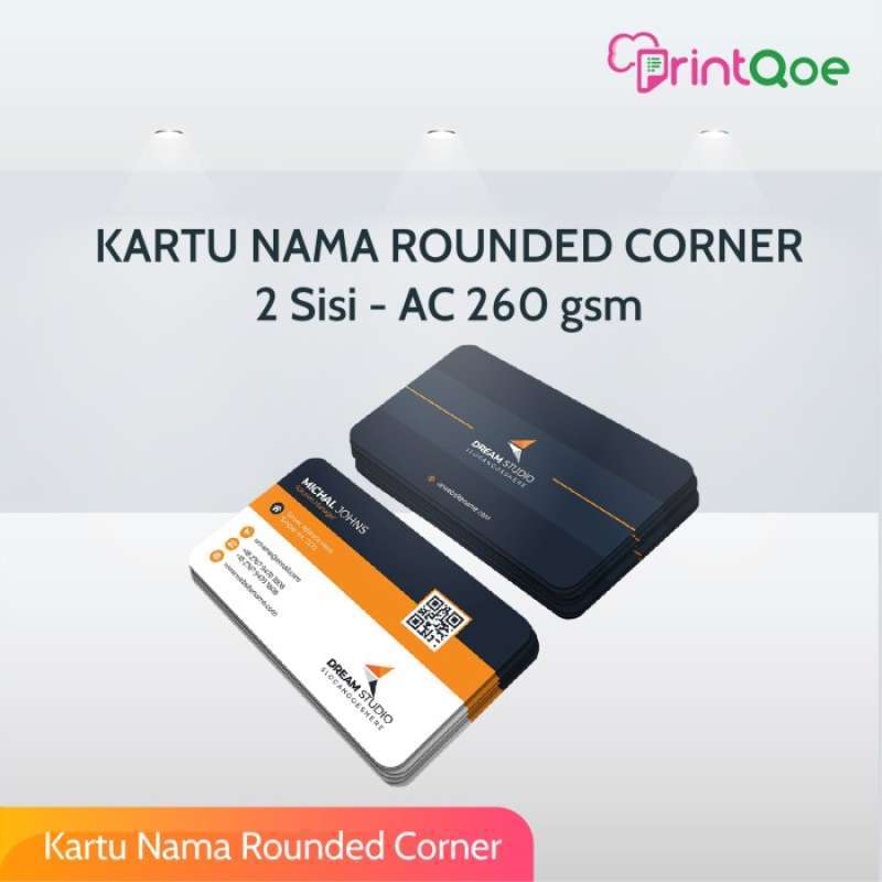 Jual Kartu Nama Rounded Corner 2 Sisi - 260gsm Di Seller Velvet Store ...