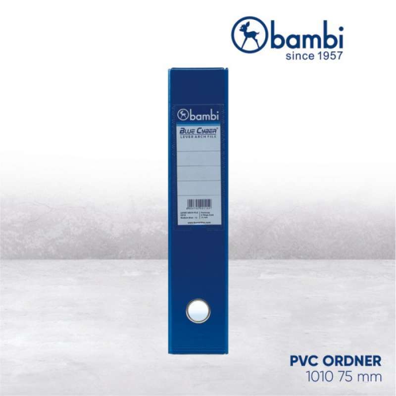 Jual Ordner Bambi Lever Arch File 1010 Folio / Arsip Dokumen F4 - Merah ...