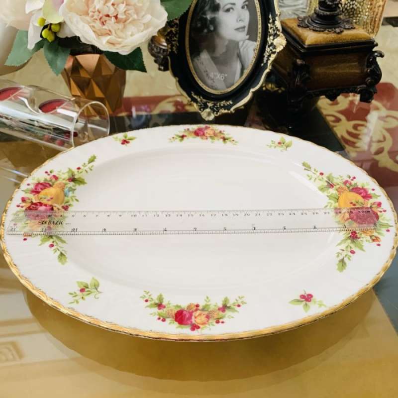 Promo Piring Saji / Royal Albert Old Country Roses Holiday / L 35 Cm ...