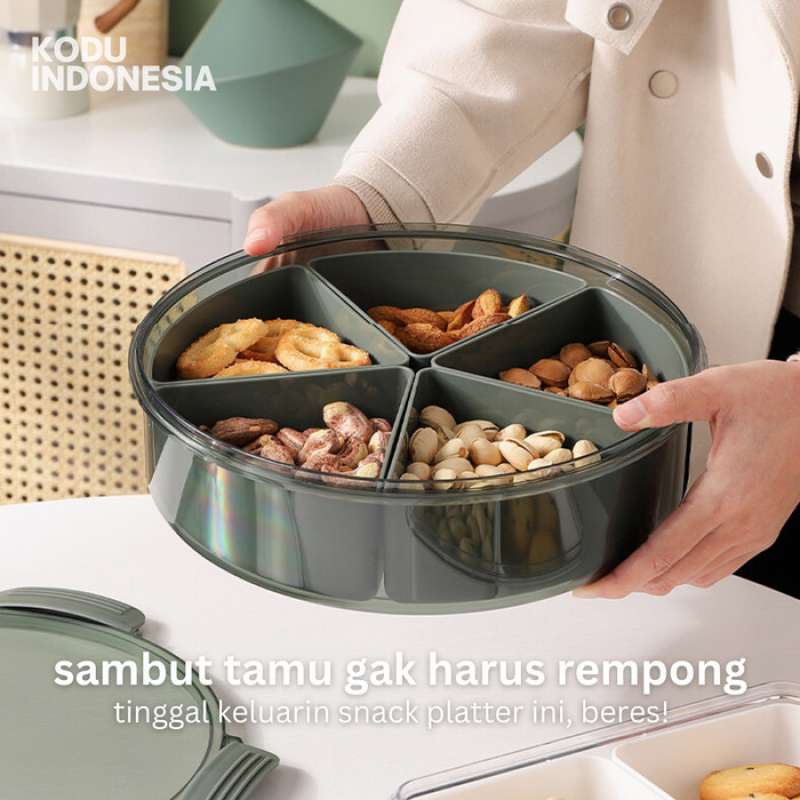 Promo Fruit Snack Platter Wadah Piring Buah Cemilan Permen Kacang ...