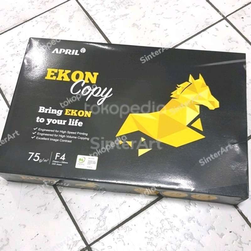 Jual Ekon Kertas Folio F4 Hvs Putih Printer Copy 75 Gram 70 Di Seller ...