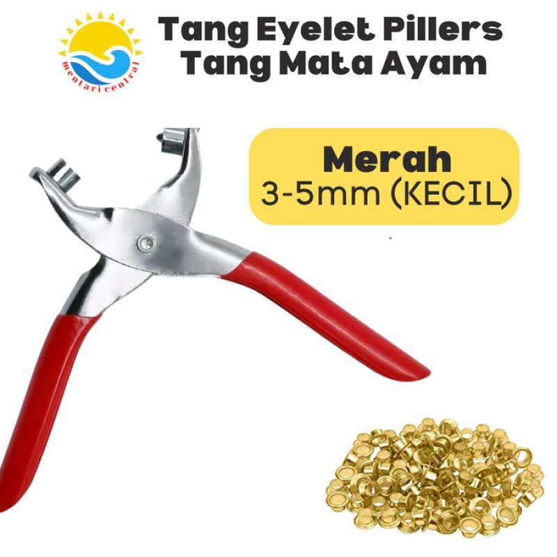 Jual Tang Pres Eyelet / Mata Ayam Tang Mata Ayam 3-5mm Dan 6 Inchi ...
