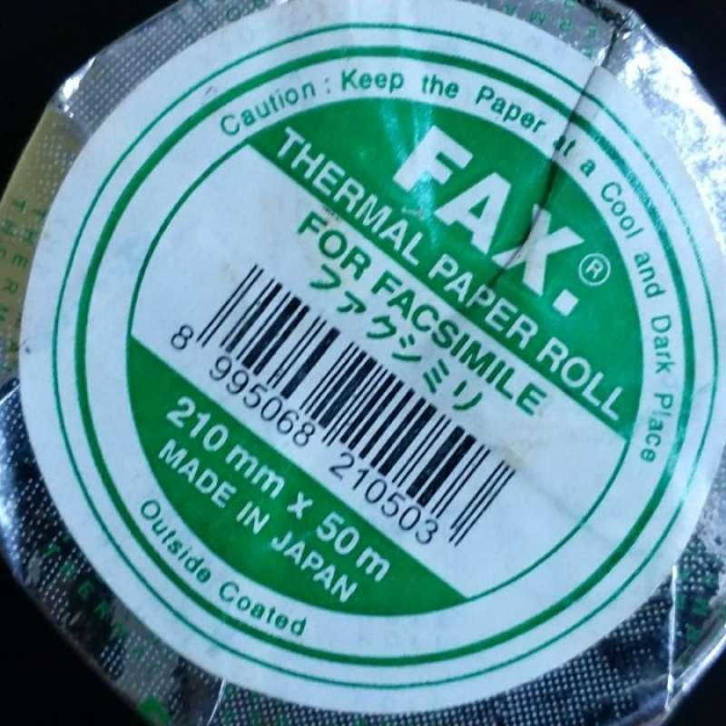 Jual Kertas Fax Merk Fax Original Made In Japan - 210 Mm X 50 M Di ...
