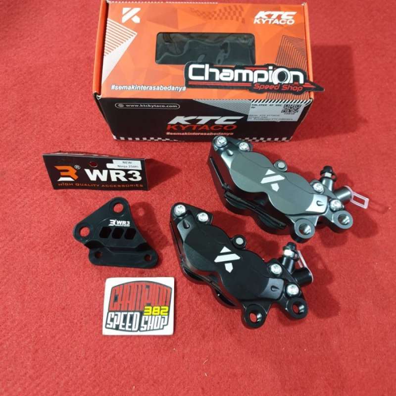 Promo Paket Kaliper 4p Ktc Kytaco Bre New Logo + Bracket Wr3 New Ninja ...