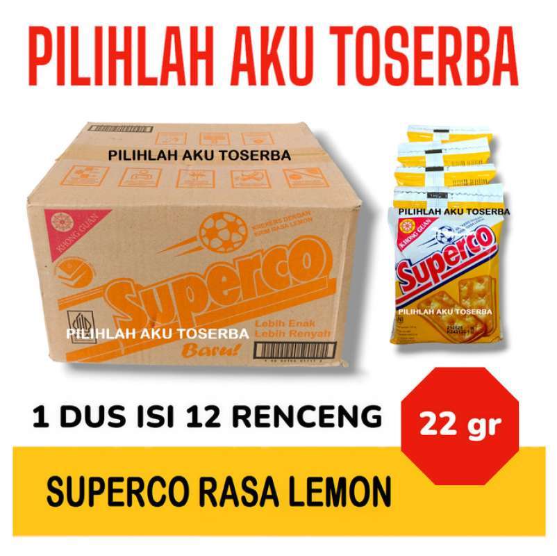 Promo Biskuit Khong Guan Superco Lemon Renceng Malkist - ( Harga 1 Dus ...