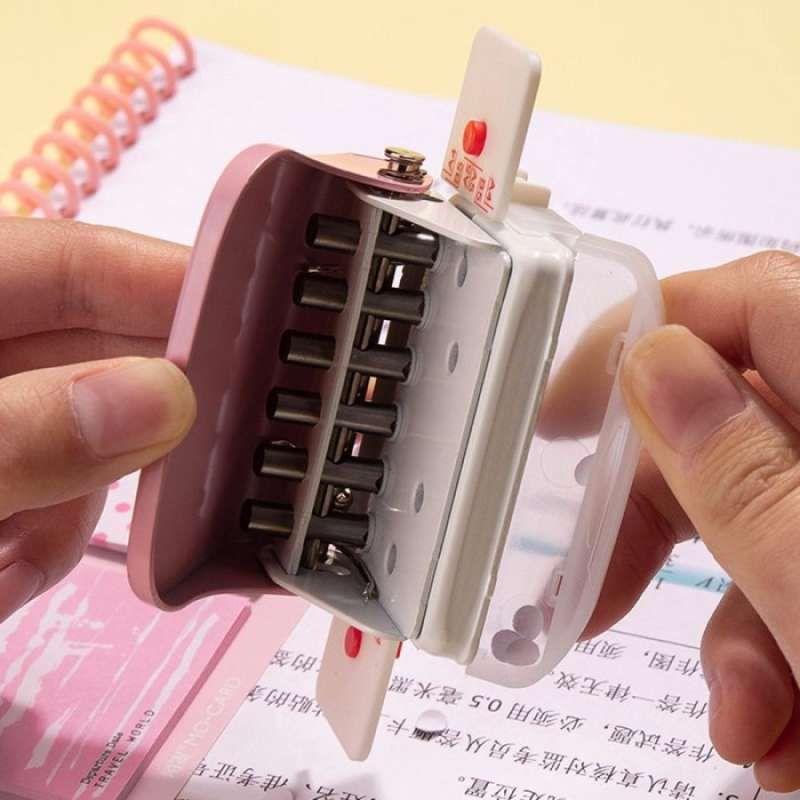 Jual Adn Aaron1 Alat Pembolong Kertas Buku Catatan Binder 6 Lung Di ...