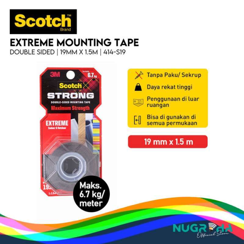 Jual 3m Double Tape - Scotch Strong Extreme Indoor Outdoor 414-s19 Di Seller Tombstone ...