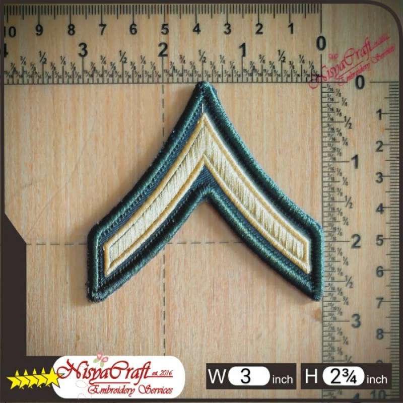 Jual Ncep0101-0012- Us Army Enlisted Personnel Rank Military Patch ...