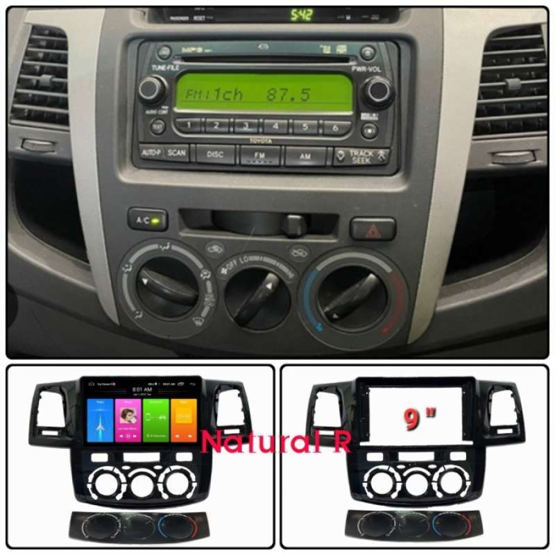 Jual Frame Android 9 Inch Toyota Hilux / Fortuner 2005 - 2015 - Ac ...