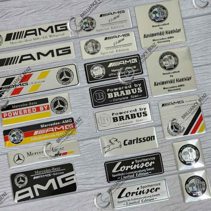 Jual Emblem Amg Affalterbach Badge Plate Logo Mobil Mercedes Benz Amg ...