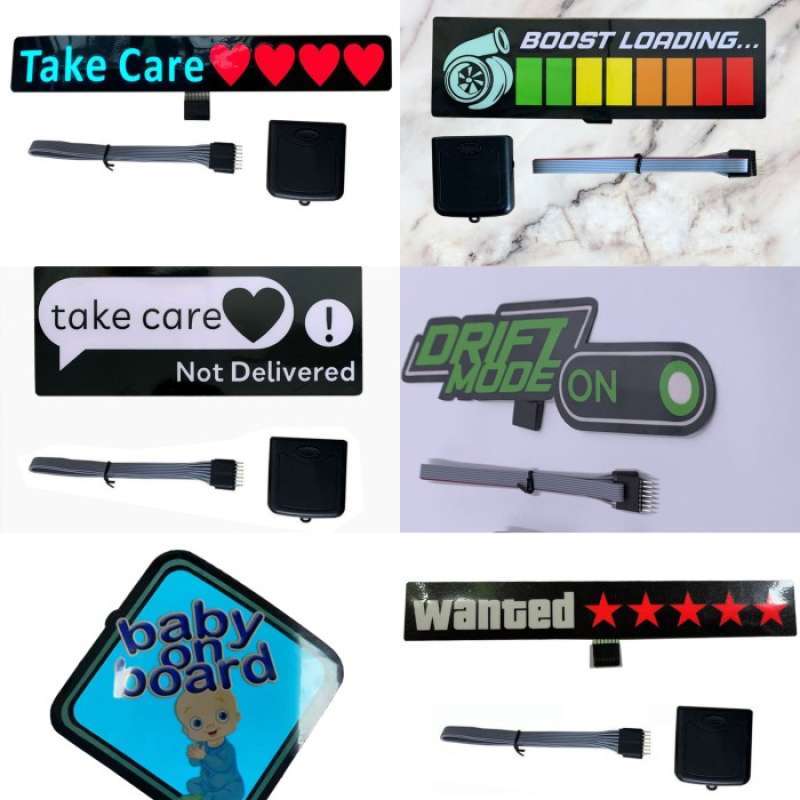Jual Sticker Led Kaca Stiker Mobil Menyala Luminous Elektrik - Take ...