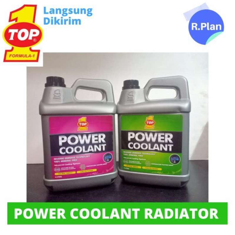 Jual Air Radiator Coolant Green 4 Liter Top 1 Top One Radiator Mobil ...