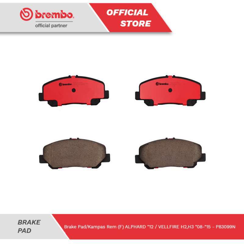 Jual Brembo Brake Pad/kampas Rem (f) Alphard 12 / Vellfire H2,h3 ...