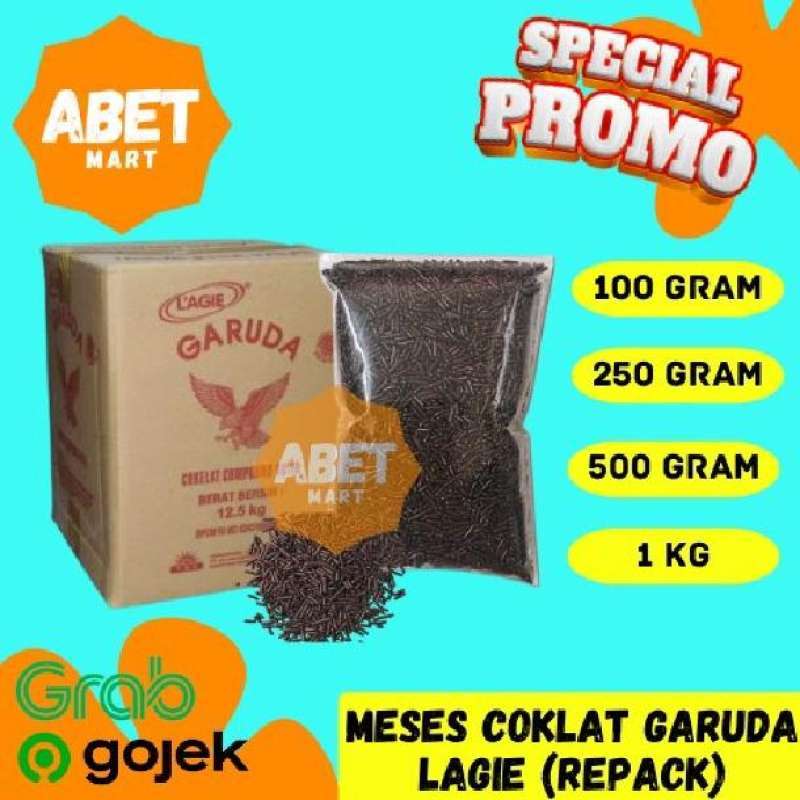 Jual Meses Garuda Coklat 100 250 500 Gr 1 Kg - Meises Gram 100gr 250gr ...