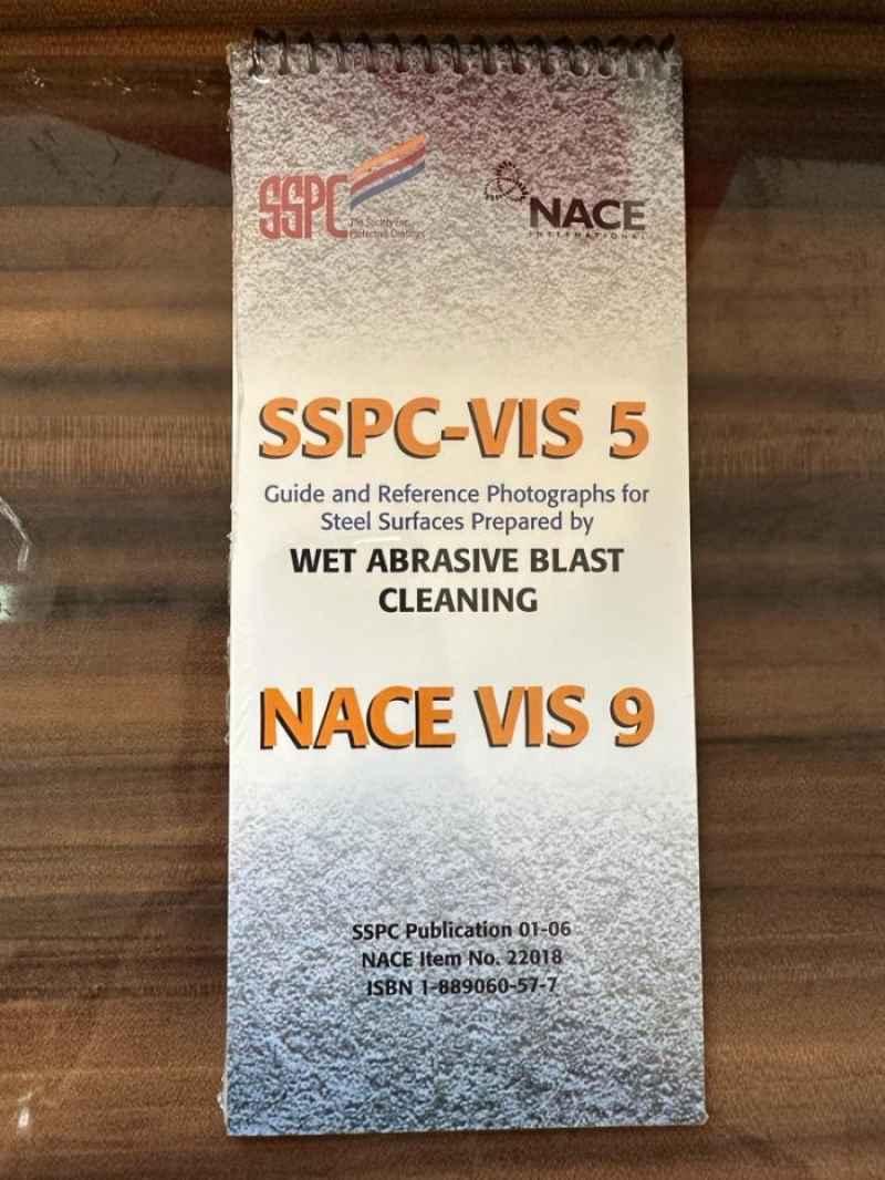 Promo Elcometer 128 Sspc Vis 5 Wet Abrasive Blast Cleaning Nace Vis 9 ...