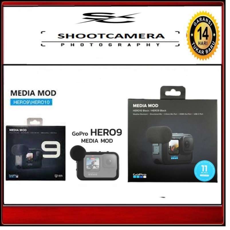 Promo Gopro Media Mod Hero 9 Black - Go Pro Hero 9 Black Mod Diskon 23% ...