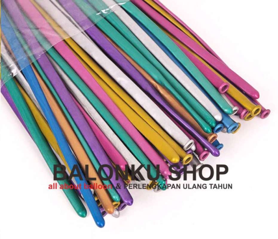 Jual Balon Panjang / Pentil / Twist / Magic / Cacing Warna Pastel ...