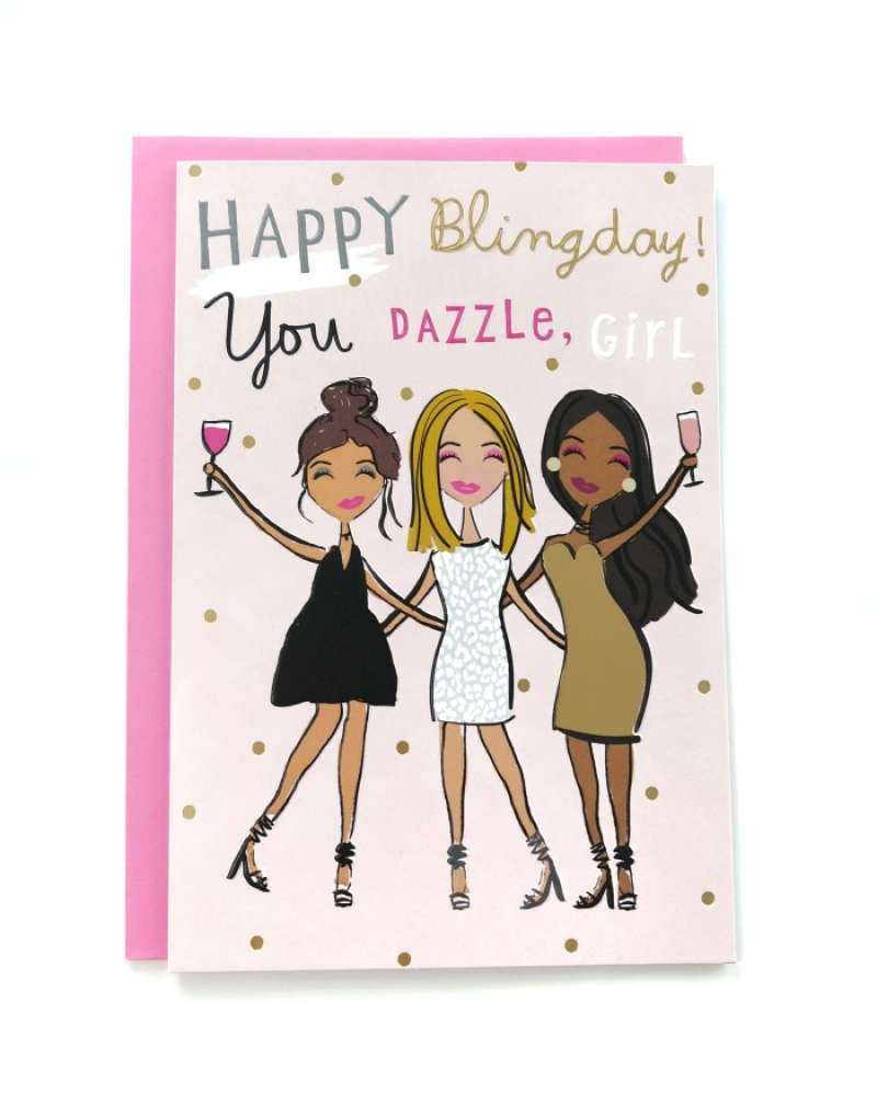 Jual Greeting Card- Kartu Ucapan- Hallmark- Birthday Card- Happy Bling ...