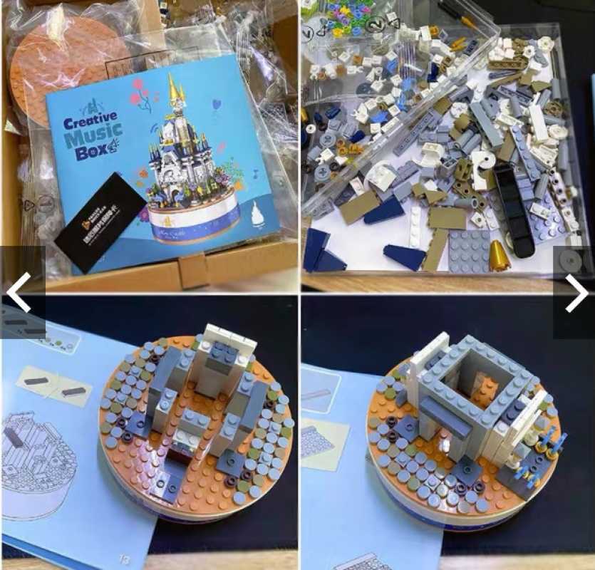 Jual Diy Lego Rotating Music Box Building Blocks Kotak Musik - Castle ...
