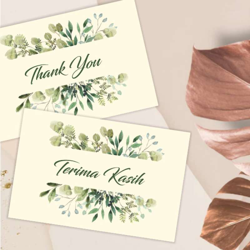 Jual 1 Pack Kartu Ucapan Terima Kasih Thank You Greeting Card Rus Di ...