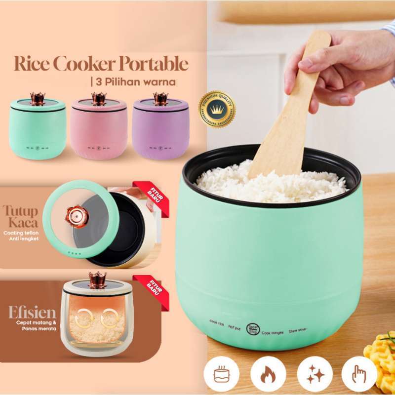 Promo Rice Cooker Mini Elektric Magic Com Panci Listrik Multifungsi Fry ...