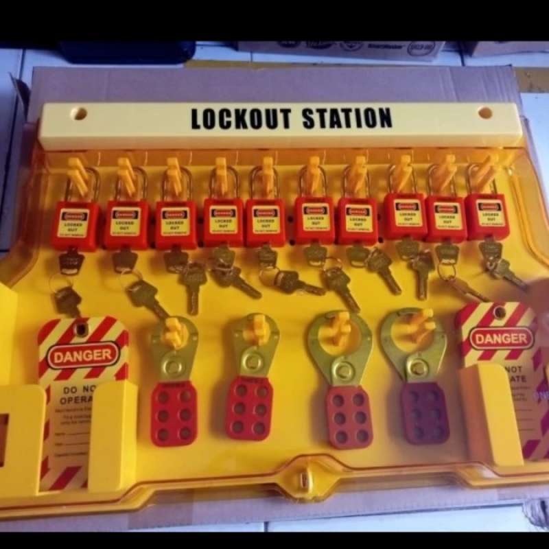 Jual Lockout Tagout Station With Loto Devices. Lock Out Tag Out Kit ...