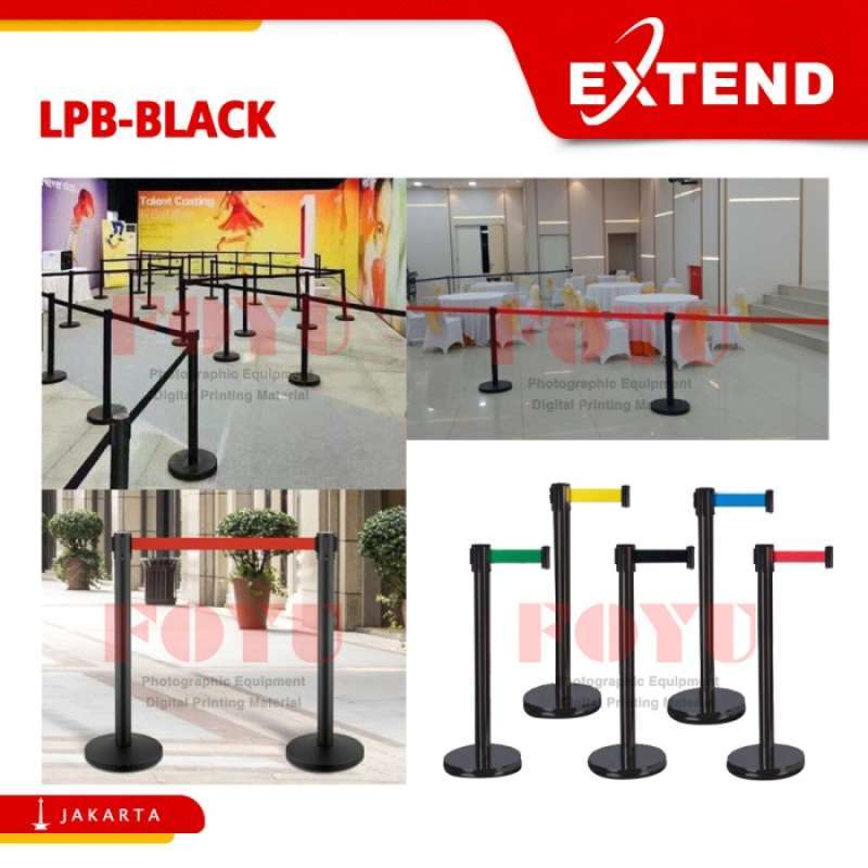 Jual Tiang Pembatas Antrian Antrean Pita Besi Line Pole 2 3 Meter Lpb ...