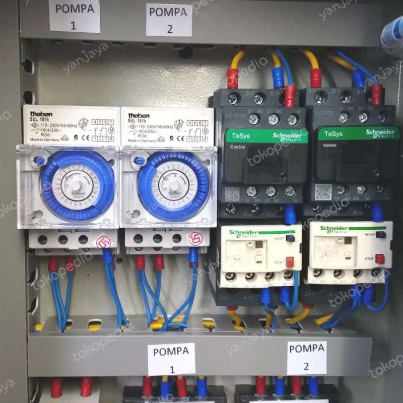Promo Panel Timer 2 Pompa 1phase 1.5/2hp 220vac/panel Timer Pompa ...