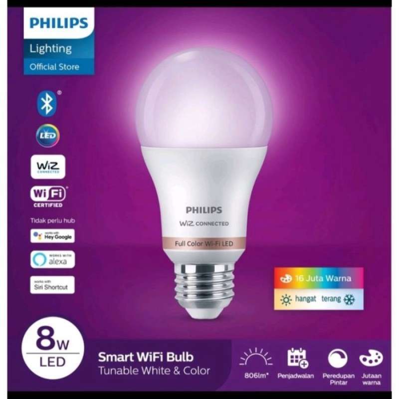 Jual Philips Smart Wifi Tunable Color (warna) 9w 9 Watt Led Wifi Wiz ... Jual Philips Smart Wifi Tunable Color (warna) 9w 9 Watt Led Wifi Wiz ...