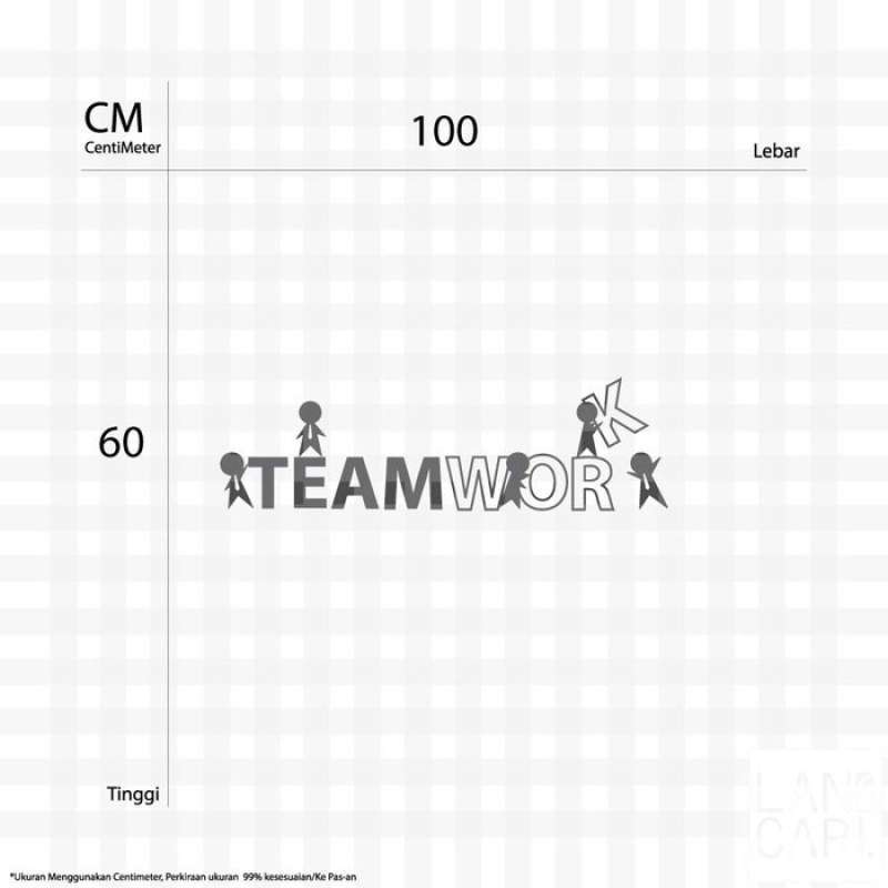 Promo Sticker Cutting Team Work Illustrasi Stiker Kaca Dinding Walldow ...