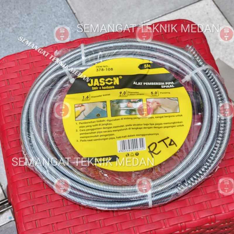 Jual Kawat Pembersih Saluran Pipa Air Macet Pipe Cleaner 5m 5 M Meter Jason Di Seller Yama ...